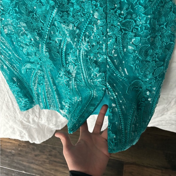 Alyce Paris | Dresses | Strapless Sparkle Lace Homecoming Dress | Poshmark